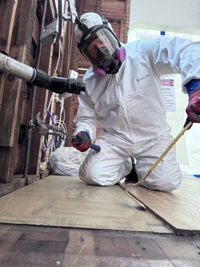 Our Crew Removing Mold | SDFS Construction & Restoration